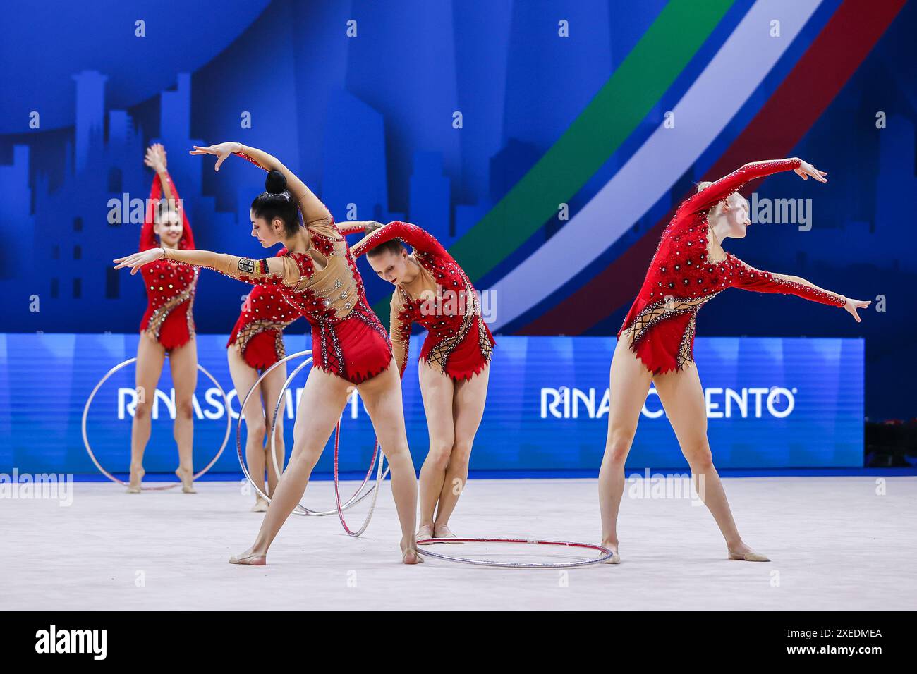 Germany group team seen during Rhythmic Gymnastics FIG World Cup Finals ...