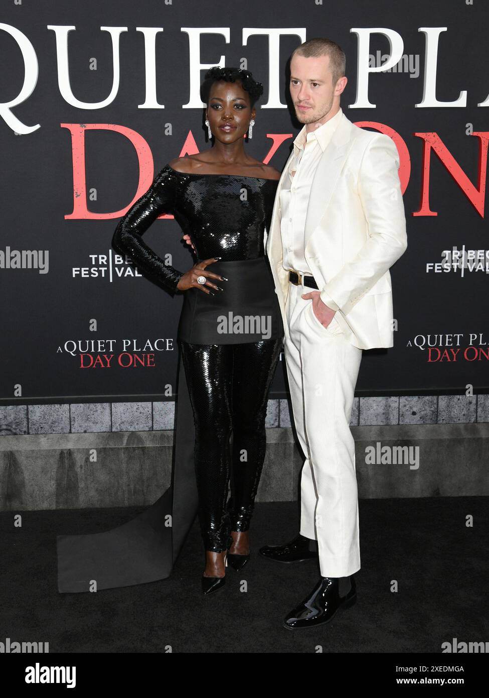 Lupita Nyong'o, Joseph Quinn at arrivals for A QUIET PLACE: DAY ONE ...