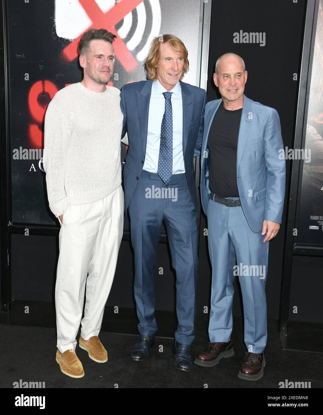 Mike Ireland, Michael Bay, Brian Robbins at arrivals for A QUIET PLACE ...