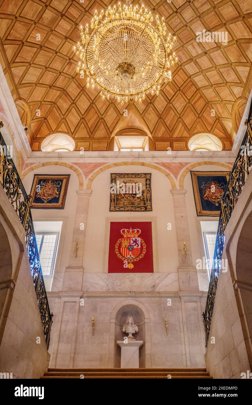 Royal Palace of Aranjuez, former palace of the masters of Santiago. World Heritage by UNESCO ...