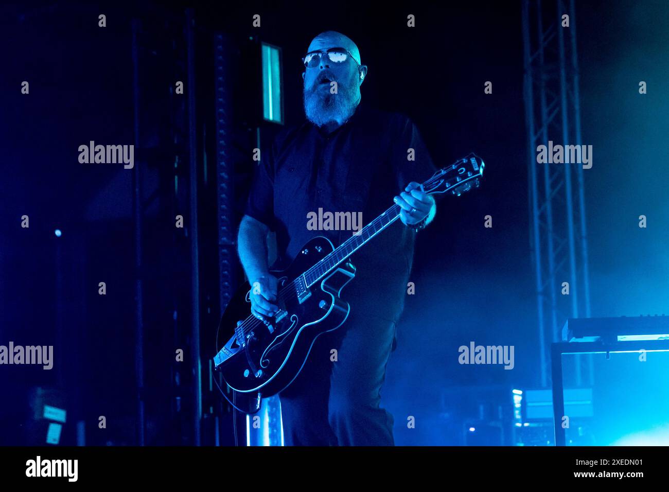 Milano, Italy. 26th June, 2024. Steve Marker of Garbage is performing ...