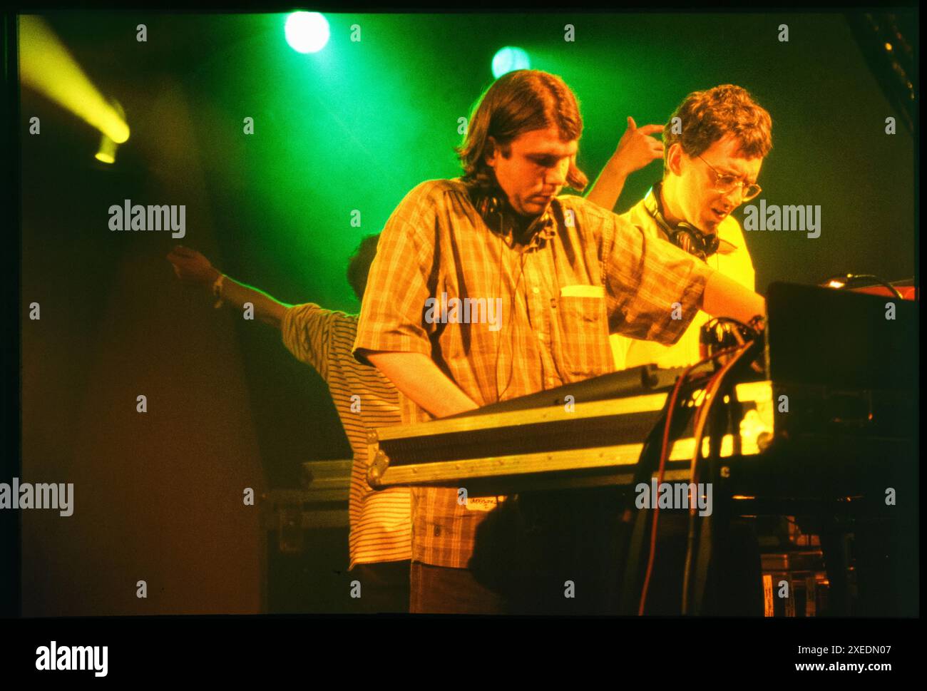 UNDERWORLD, ESSENTIAL FESTIVAL, BRIGHTON, 1996: Darren Emerson and Rick ...