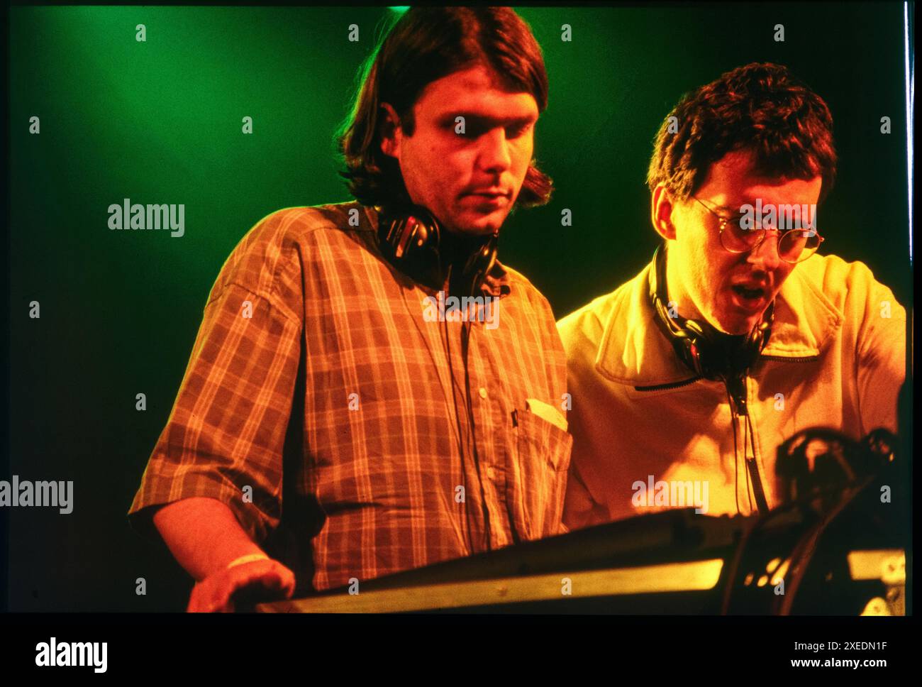 UNDERWORLD, ESSENTIAL FESTIVAL, BRIGHTON, 1996: Darren Emerson and Rick ...