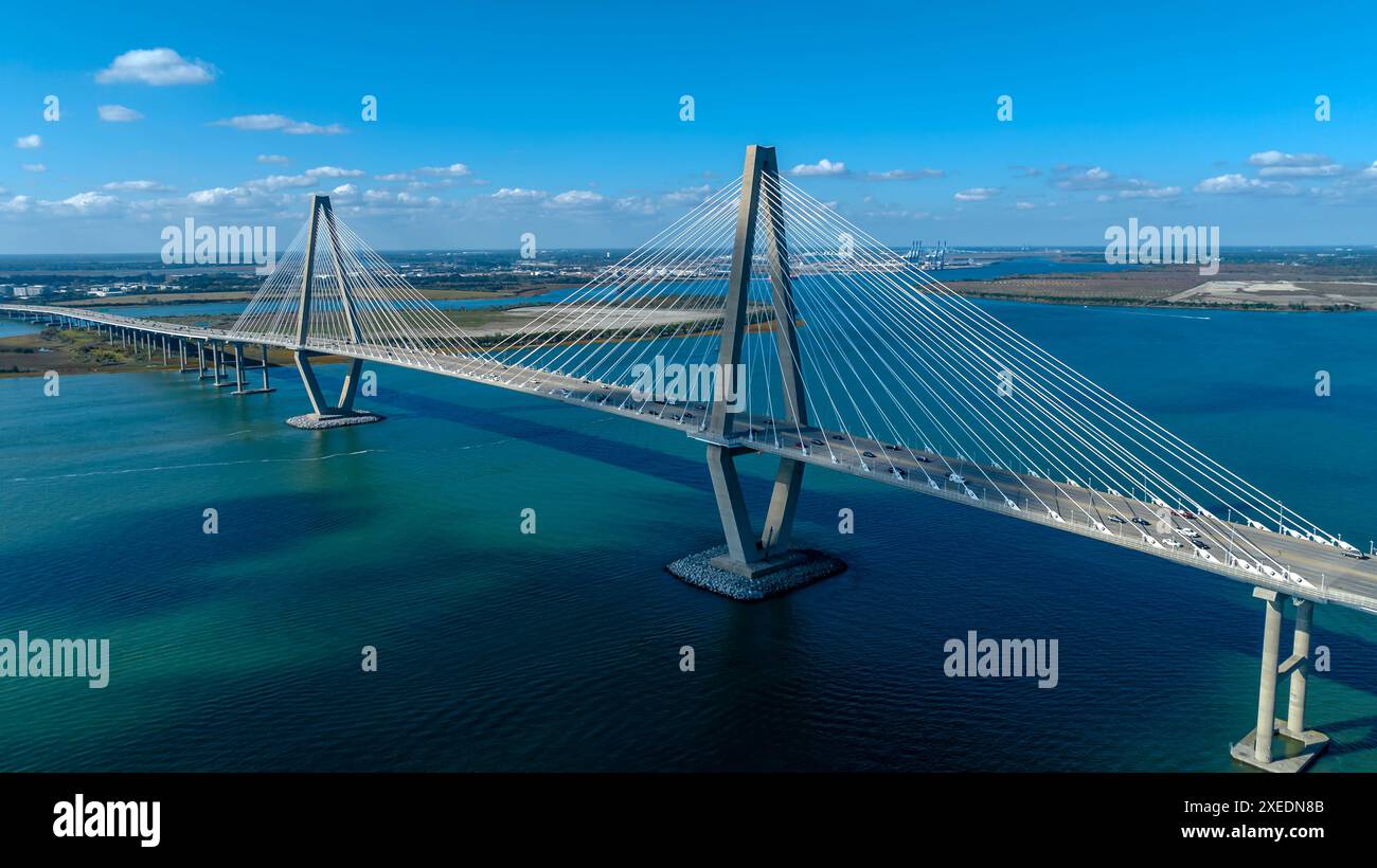 Aerial view south bridge in hi-res stock photography and images - Alamy