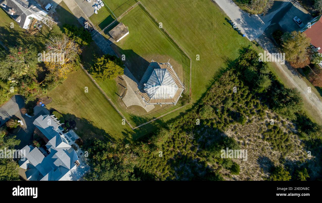Aerial View of Charleston Lighthouse On Sullivans Island South Carolina ...