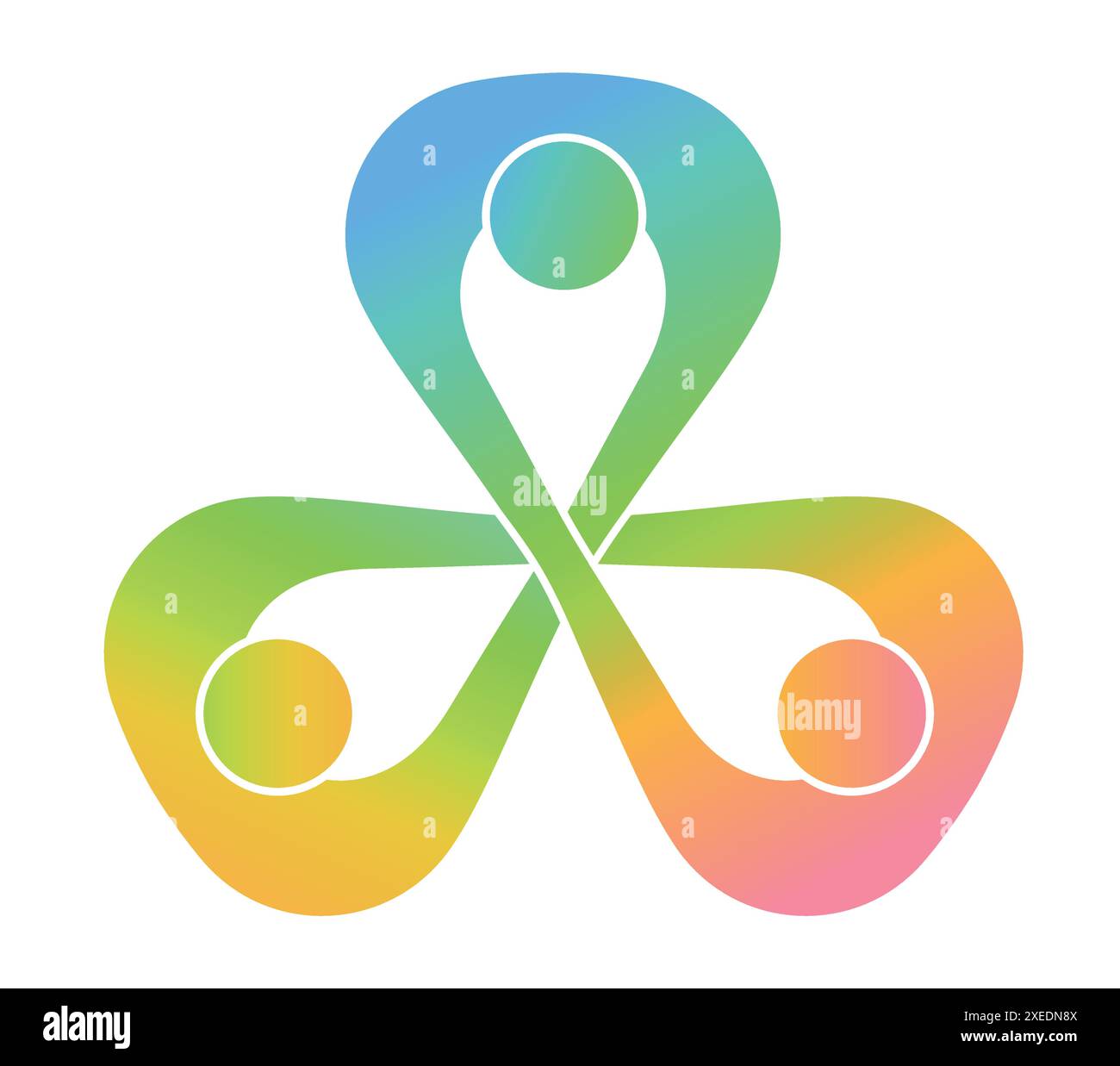 Abstract People symbol, togetherness and community connecting people ...