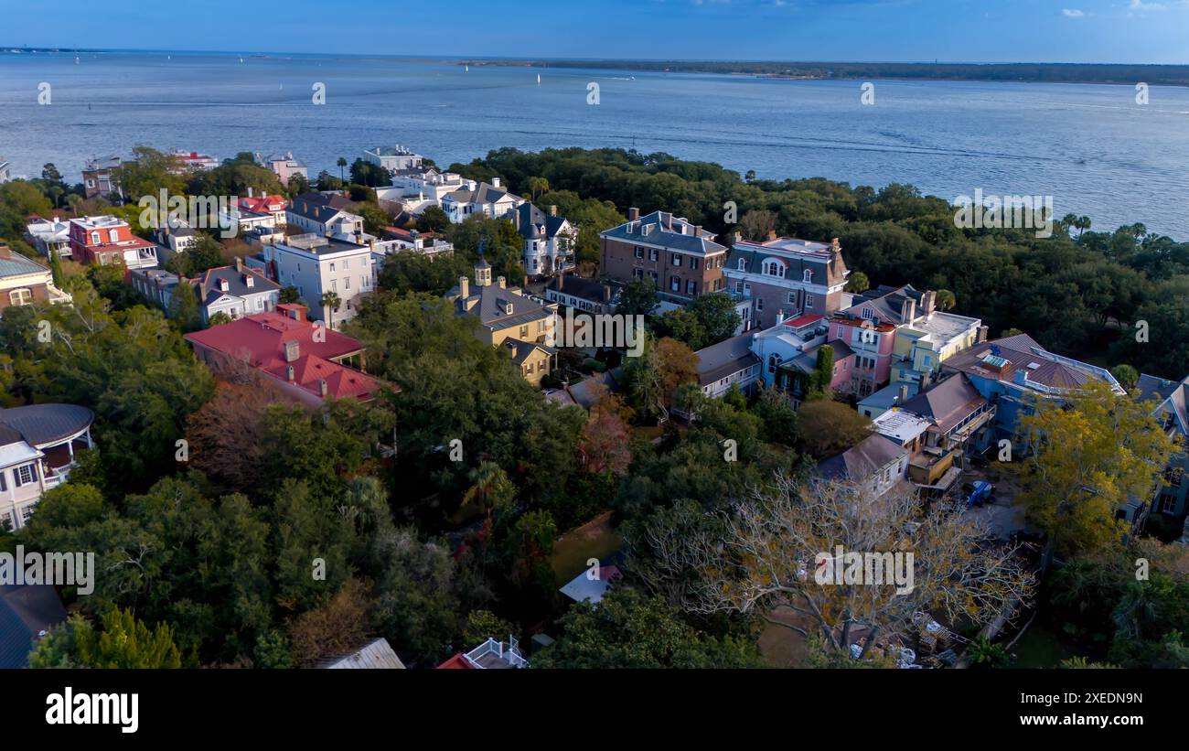 Aerial view charleston south carolina hi-res stock photography and ...