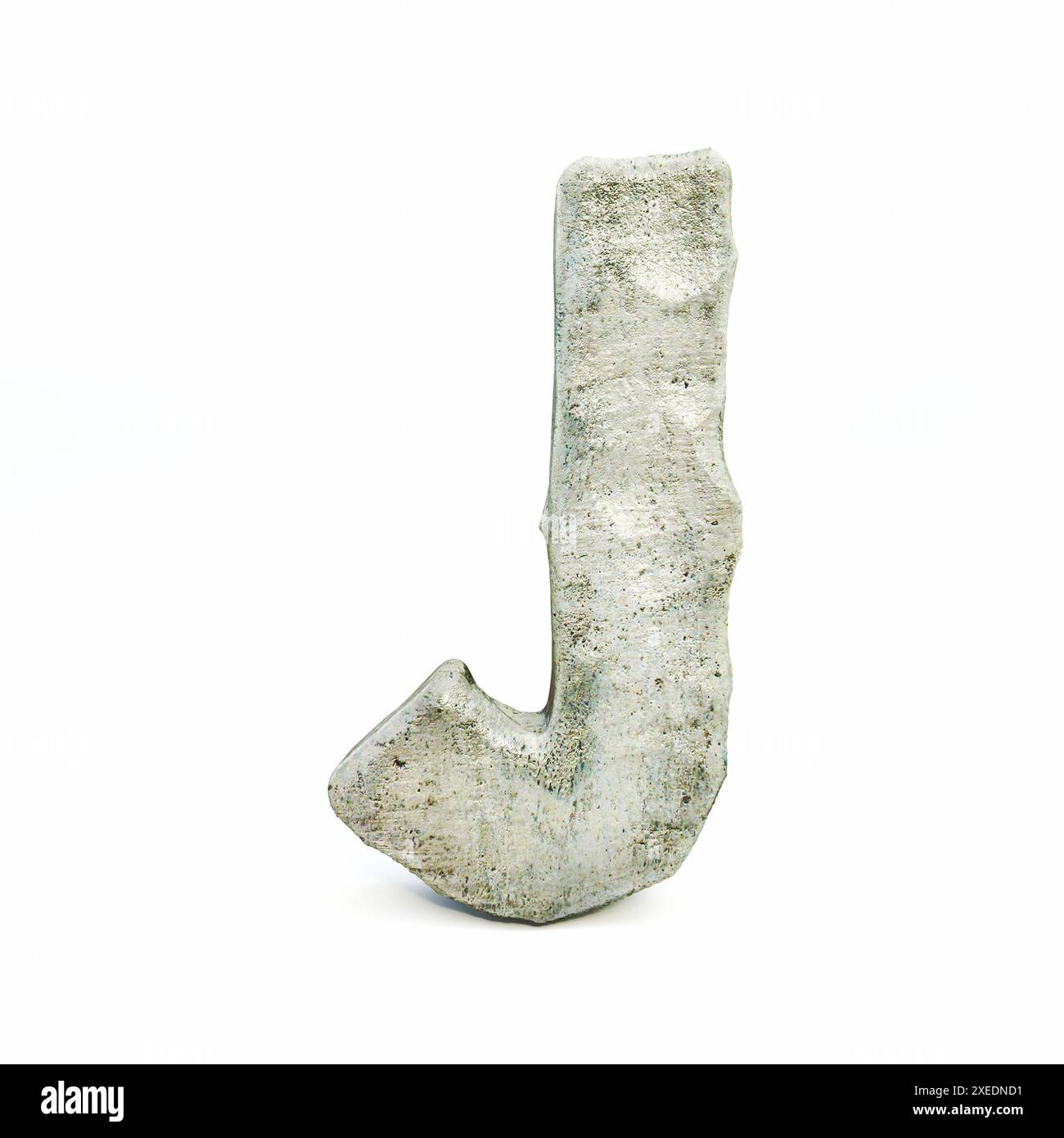 Stone font Letter J 3D Stock Photo - Alamy