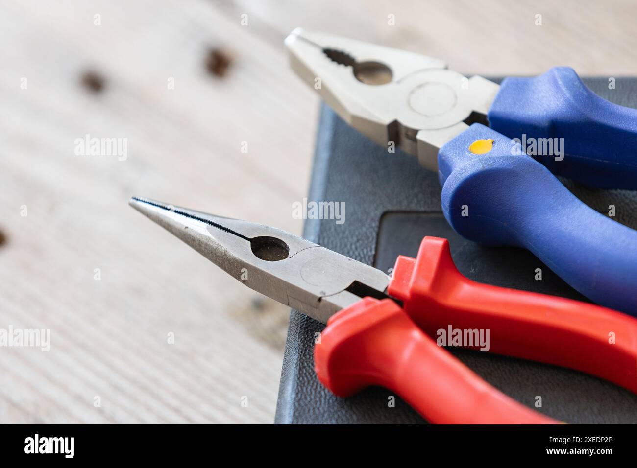 Needle nose pliers, instrument for repairing works Stock Photo - Alamy