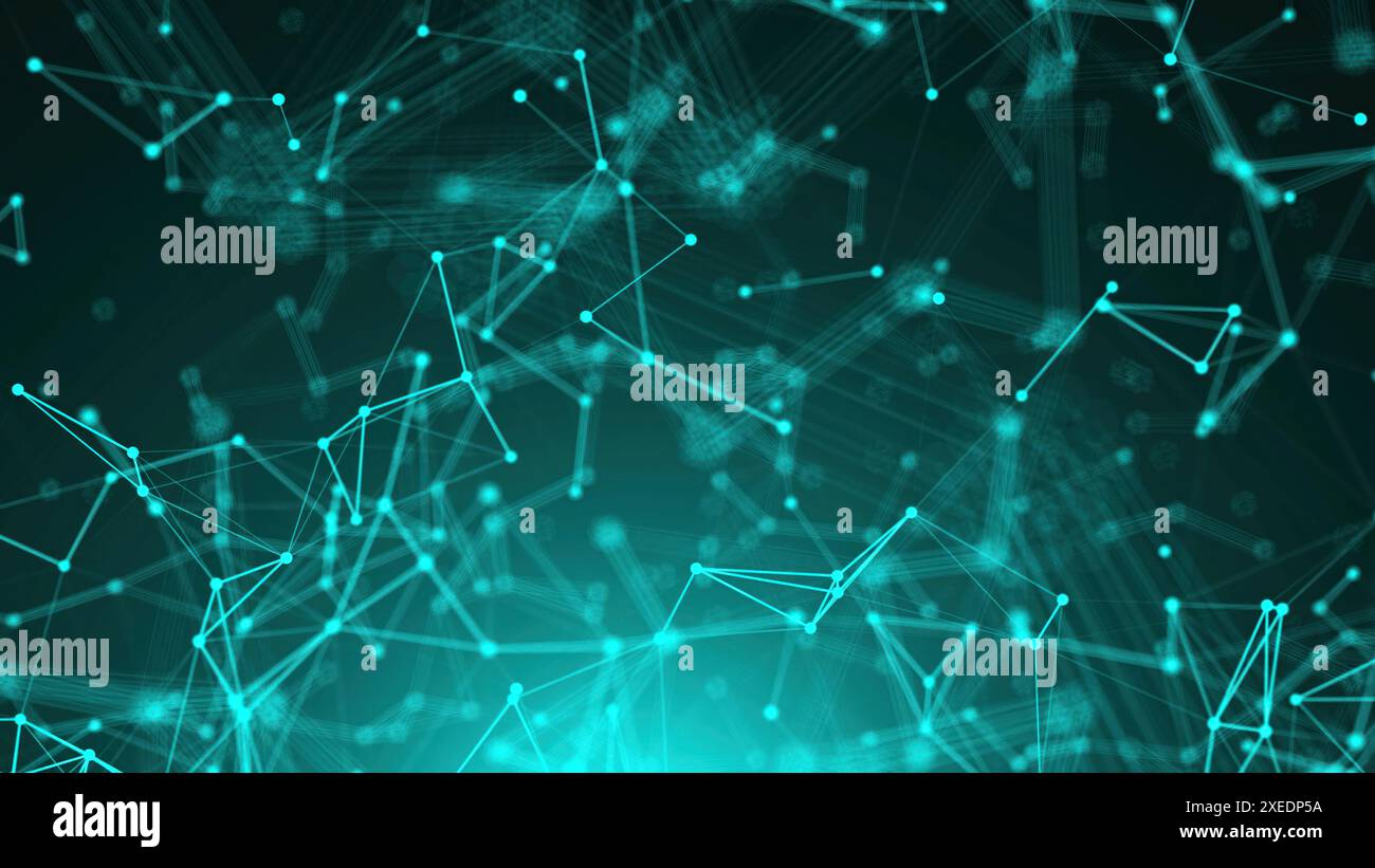 Abstract connection dots Stock Photo - Alamy