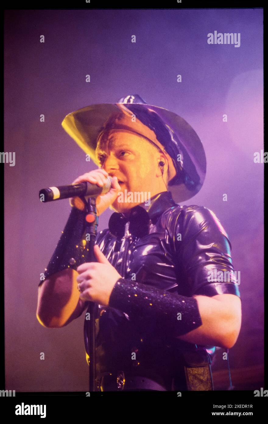 ANDY BELL, ERASURE, 1997: Andy Bell of Erasure live at Cardiff ...