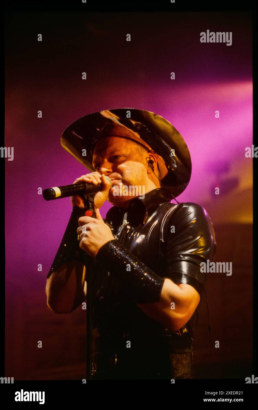 ANDY BELL, ERASURE, 1997: Andy Bell of Erasure live at Cardiff ...