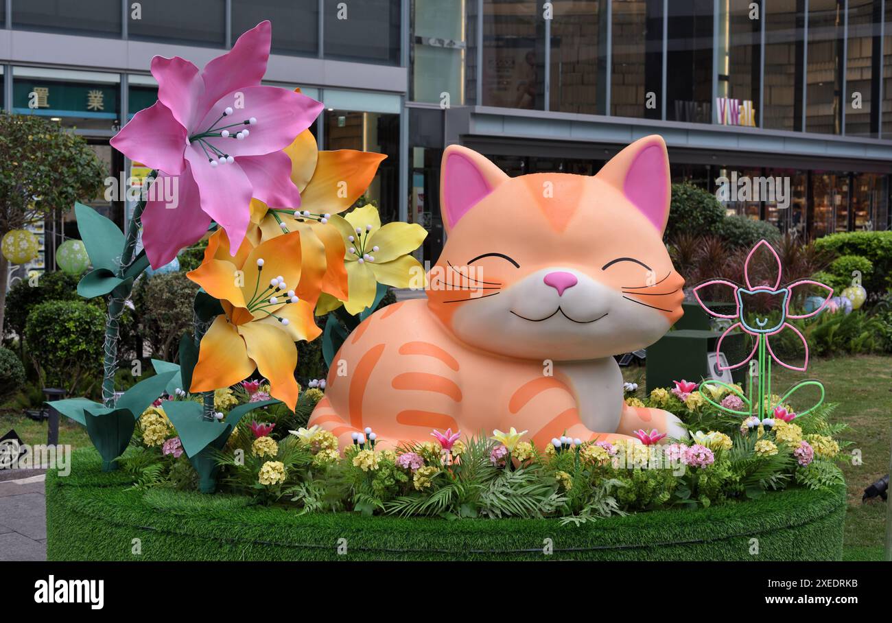 Outdoor cat display Stock Photo - Alamy