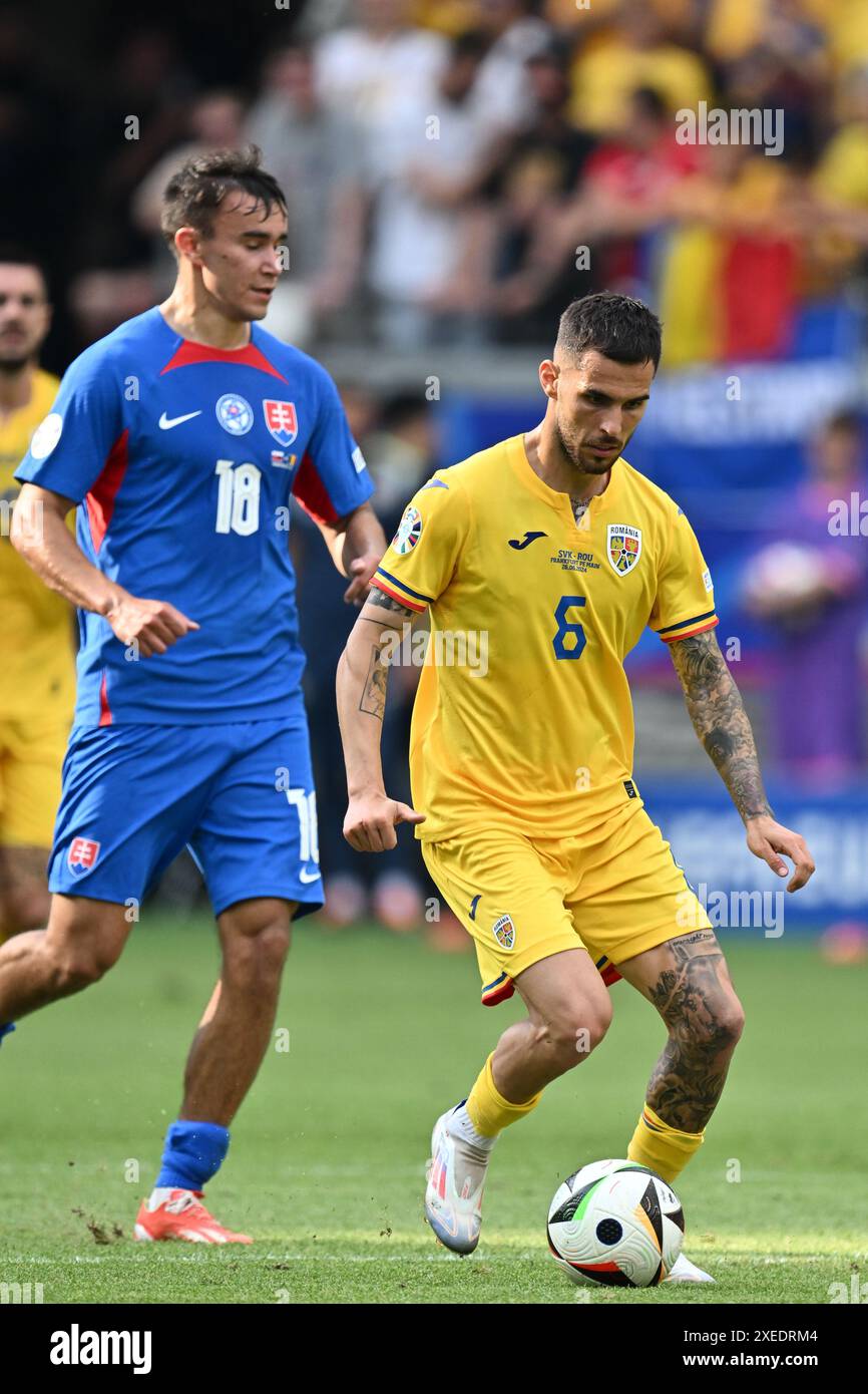 FRANKFURT AM MAIN, GERMANY - JUNE 26: Marius Marin of Romania during ...