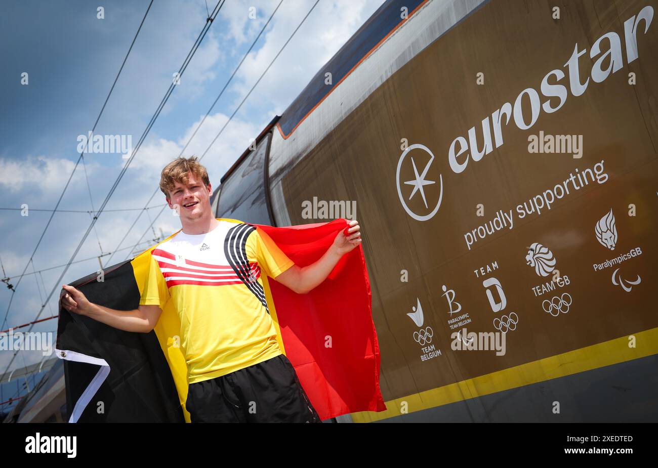 Brussels, Belgium. 27th June, 2024. Paralympic table tennis player ...