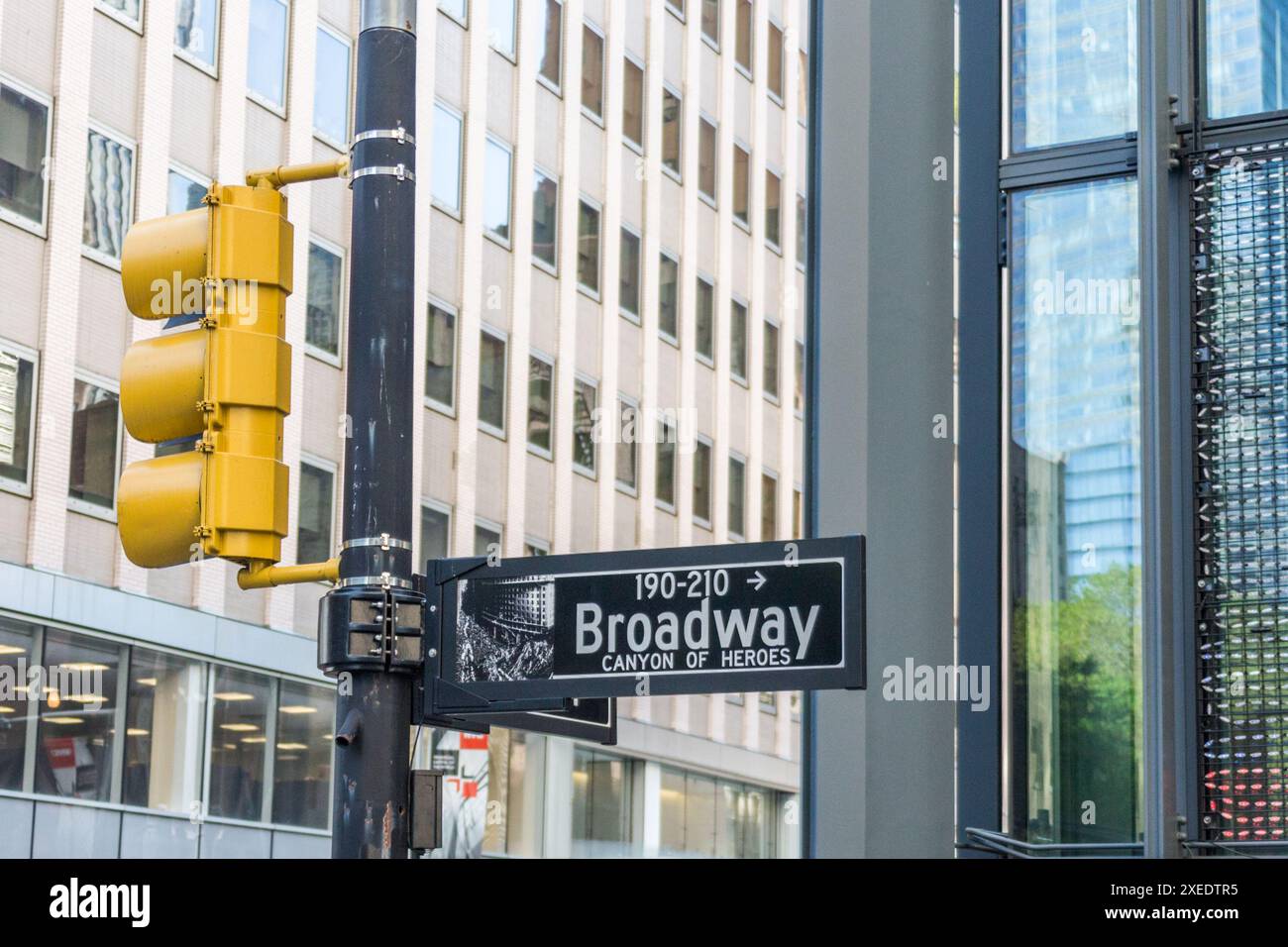 Broadway street sign in New York City USA Stock Photo - Alamy
