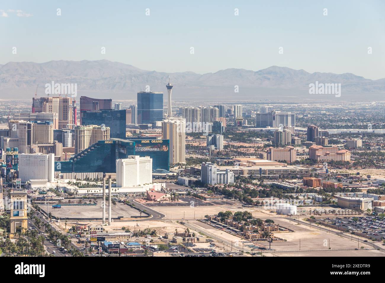 LAS VEGAS, NEVADA, USA - 13 MAY, 2019: Panorama of Las Vegas, Nevada ...