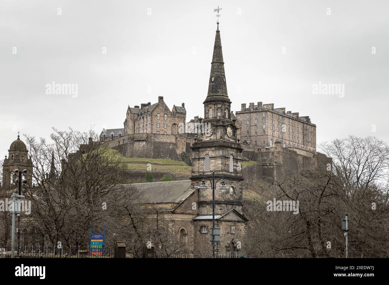 Edinburgh, Scotland - Jan 16, 2024 - St Cuthbert's Church also known as ...