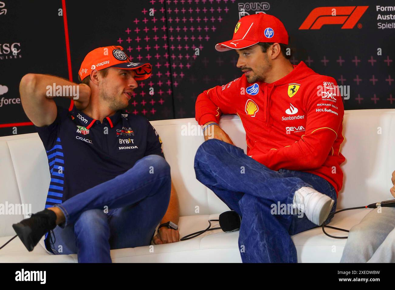 F1 driver press conference during Formula 1 Qatar Airways Austrian ...