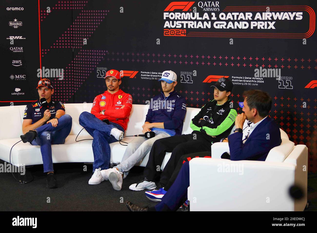 F1 driver press conference during Formula 1 Qatar Airways Austrian ...