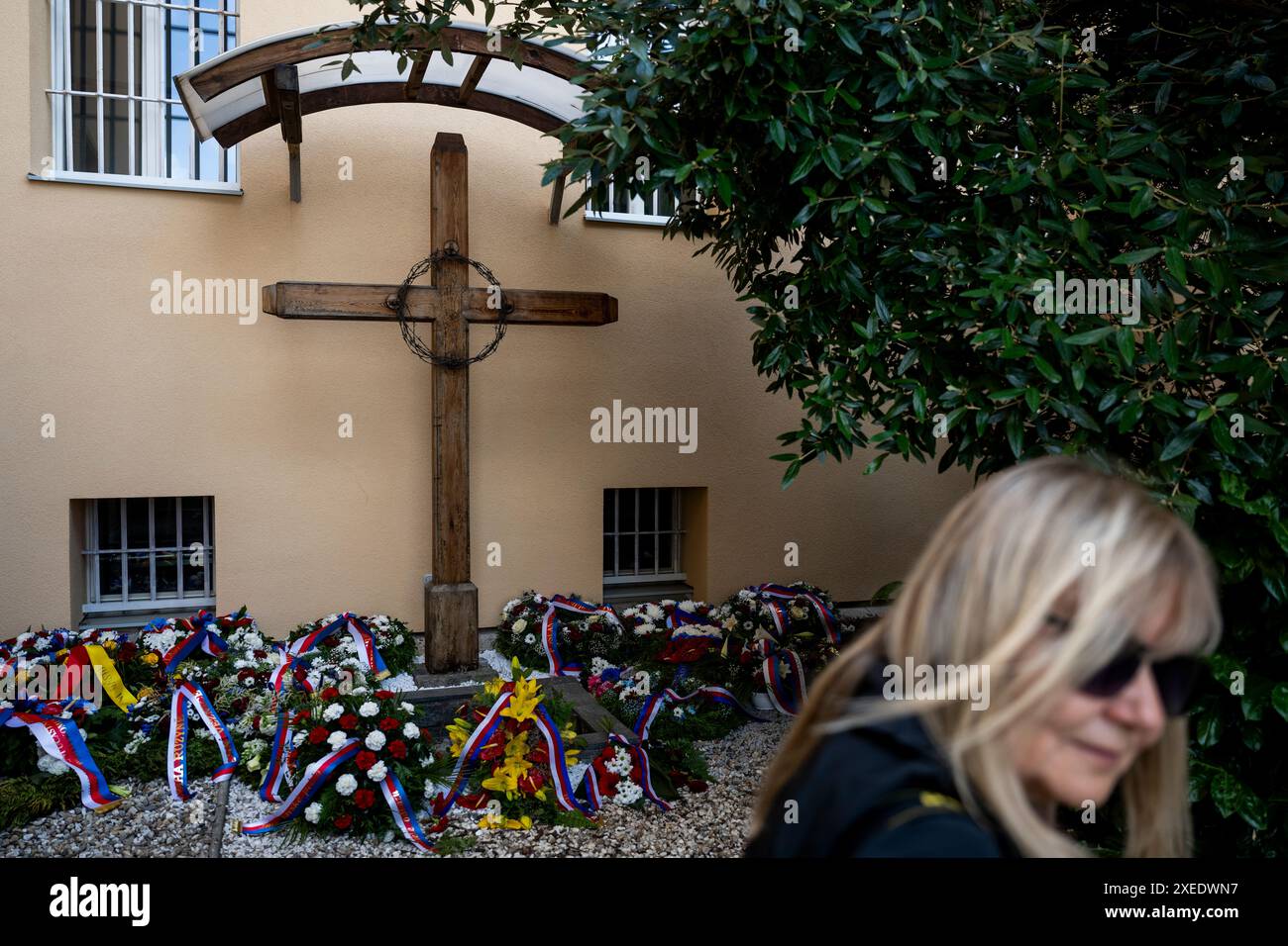 Praha, Czech Republic. 27th June, 2024. Commemorative act in memory of ...