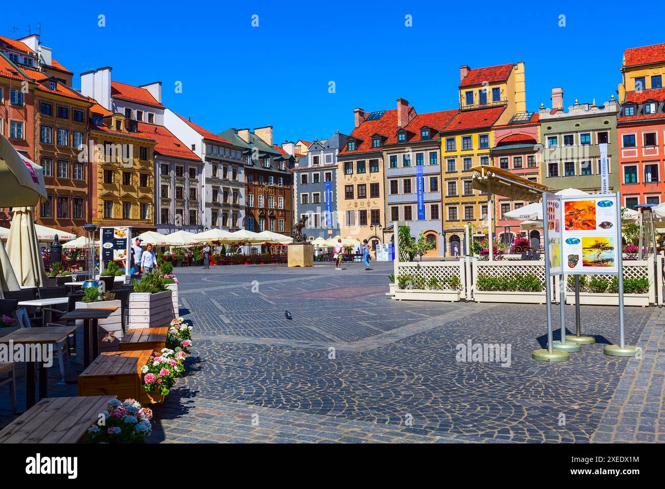 Warsaw, capital of Poland, Market square Stock Photo - Alamy