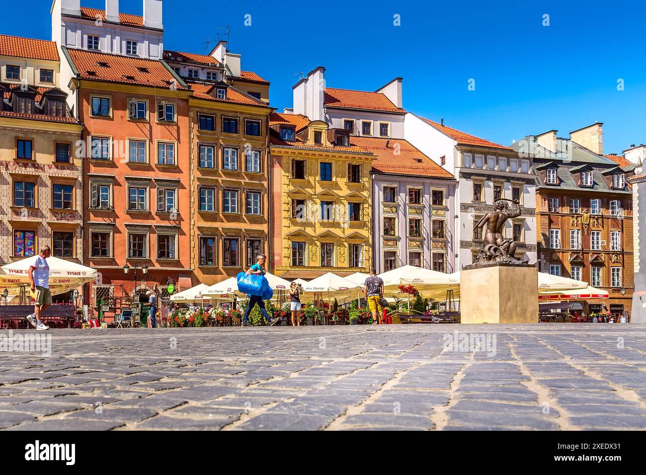Warsaw, capital of Poland, Market square Stock Photo - Alamy