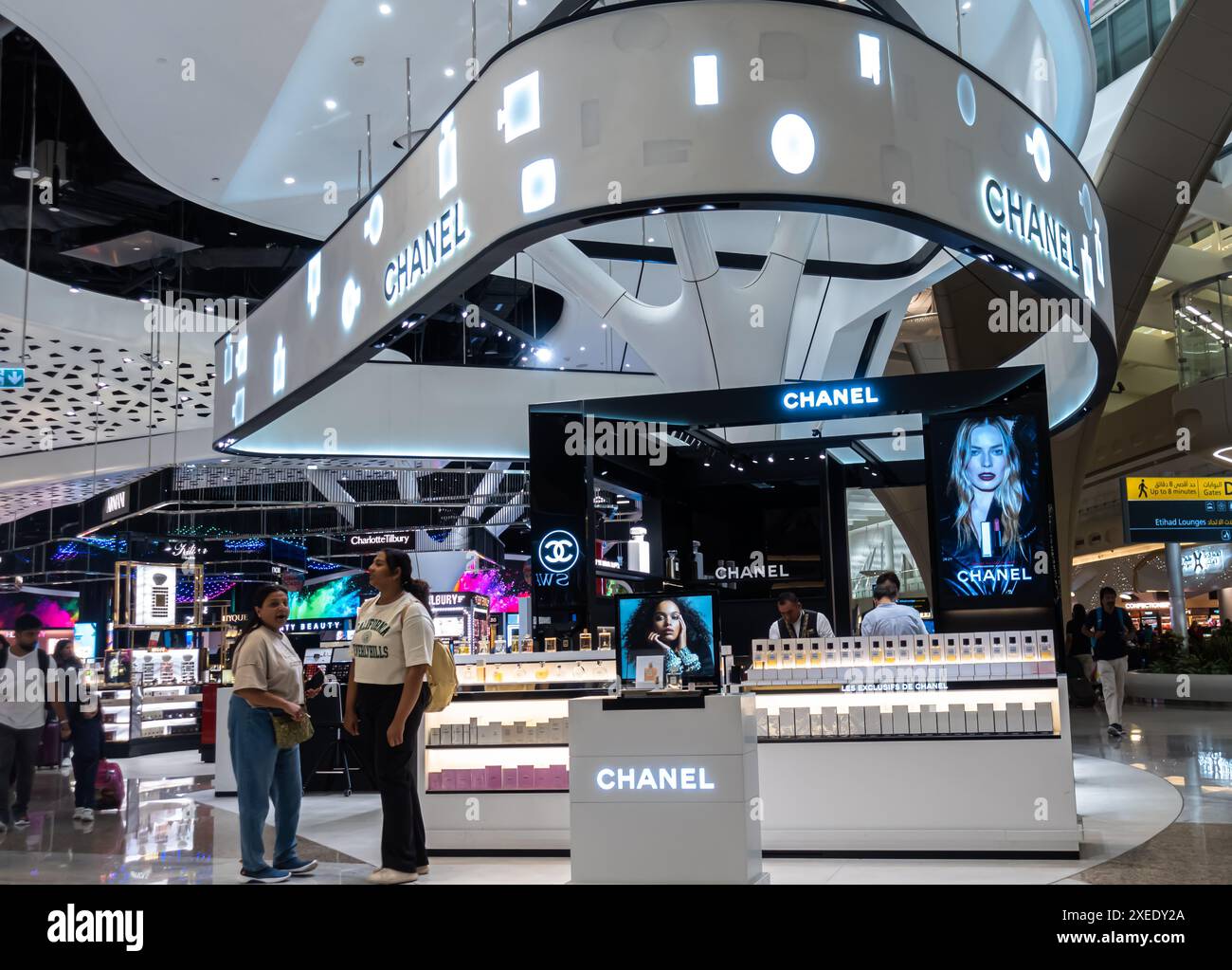 Chanel store at Zayed International Airport, Abu Dhabi, UAE Stock Photo ...