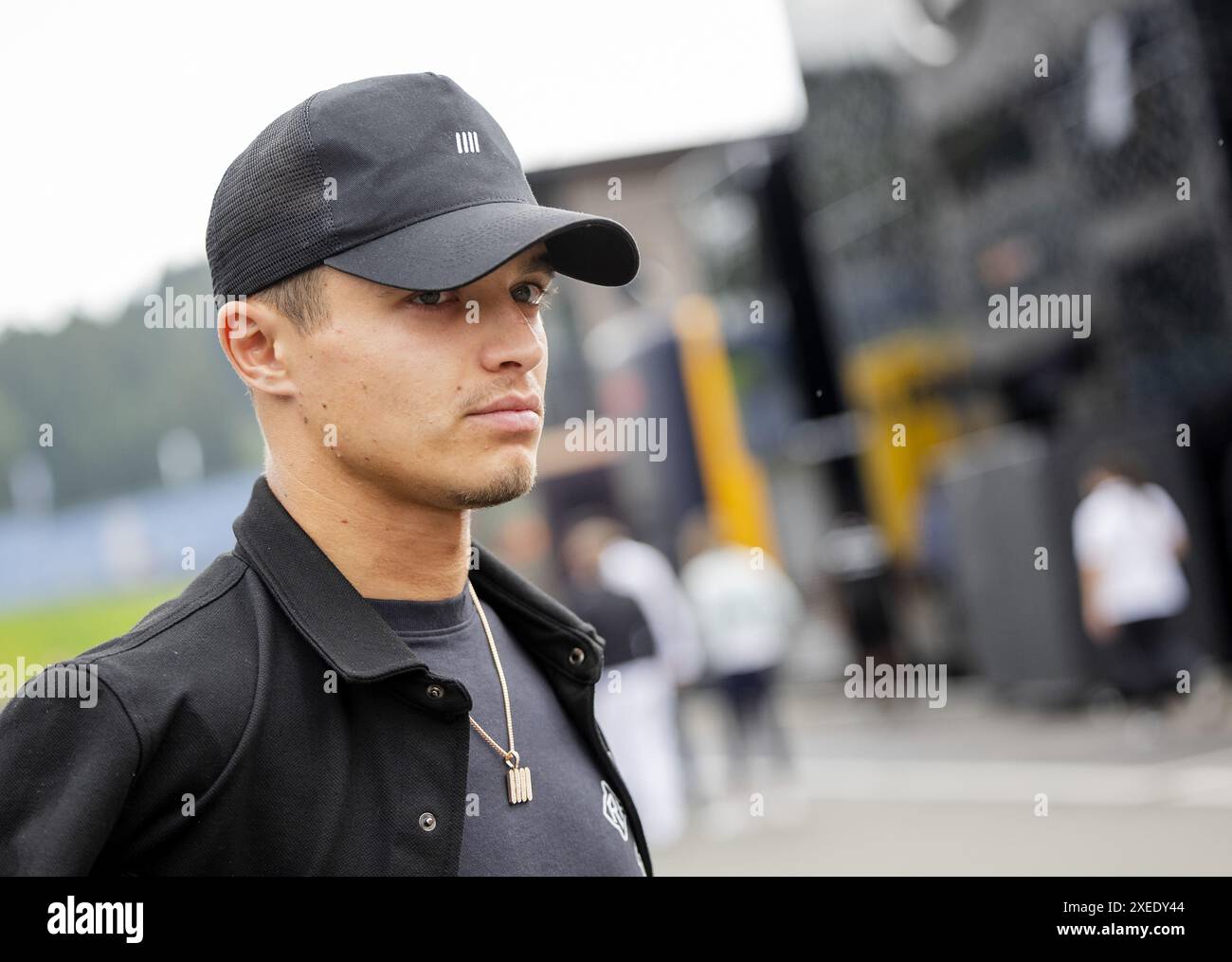 SPIELBERG - Lando Norris (McLaren) arrives at the Red Bull Ring race ...