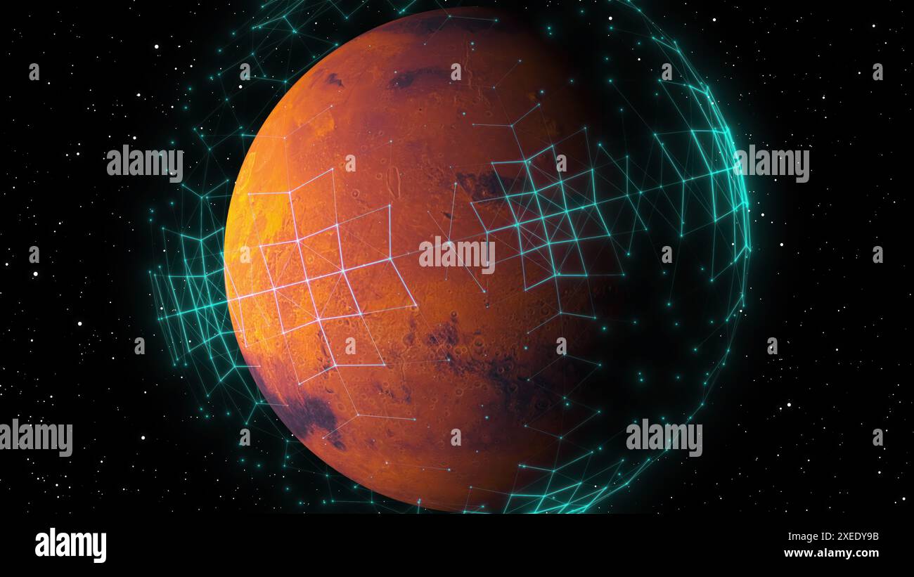 Mars with technology Stock Photo - Alamy