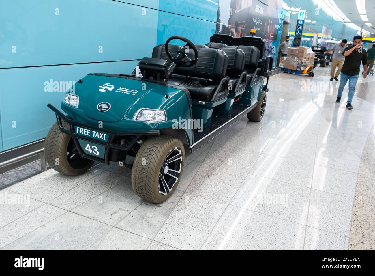 Free taxi cart inside Zayed International Airport, Abu Dhabi, UAE ...