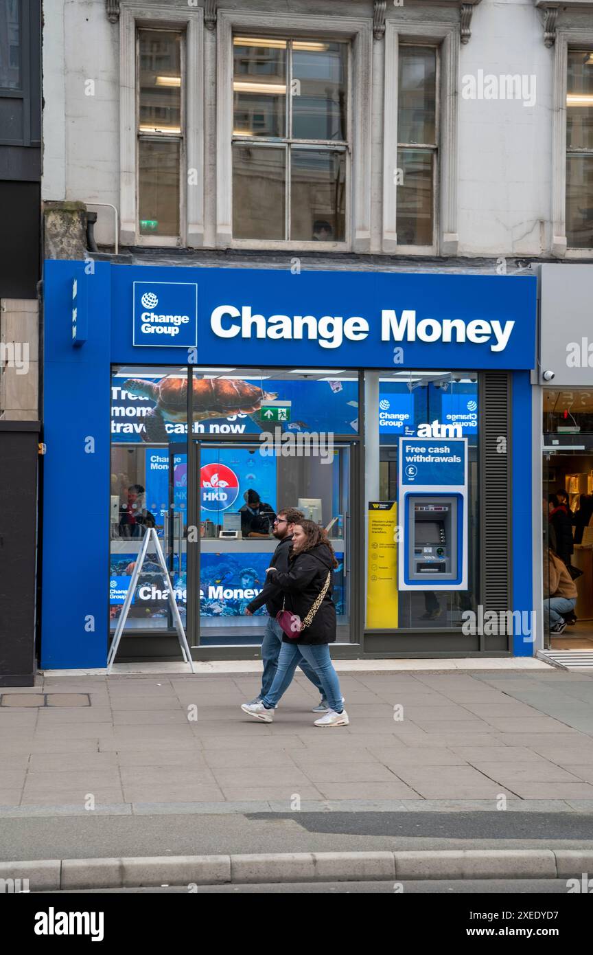 London, UK - March 23, 2024 : Branch of Change Money, Change Group ...