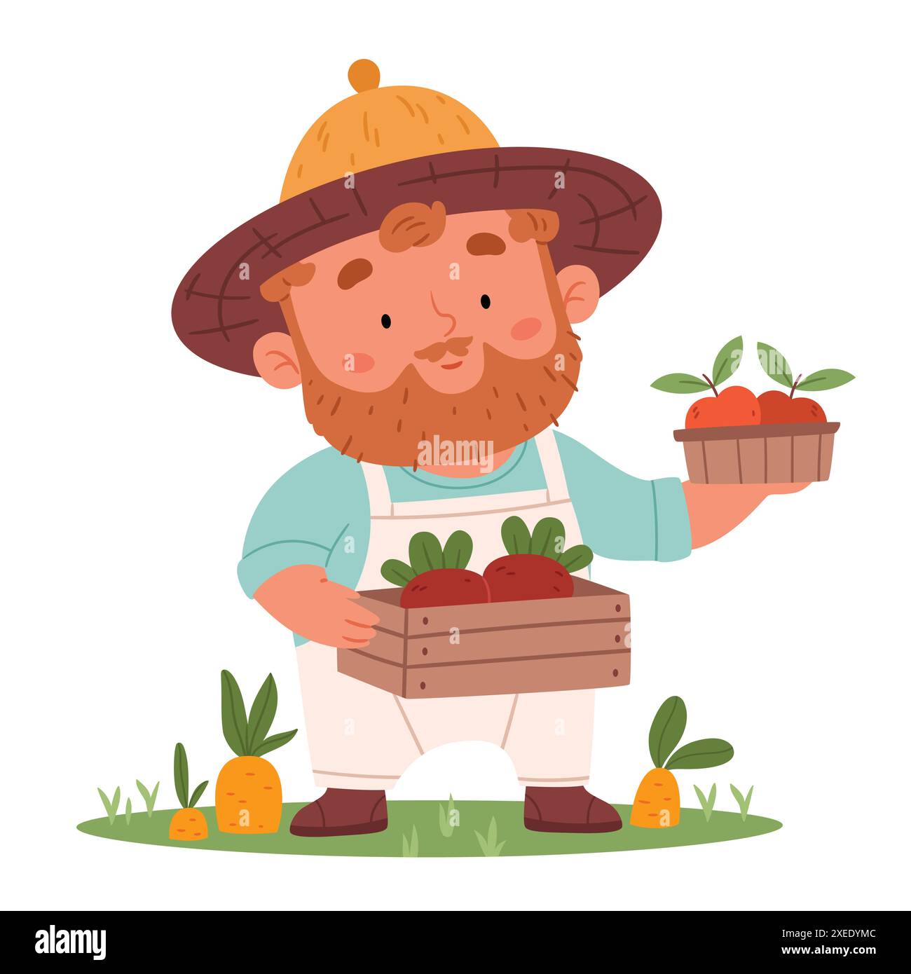 Worker holds in hands Cut Out Stock Images & Pictures - Alamy