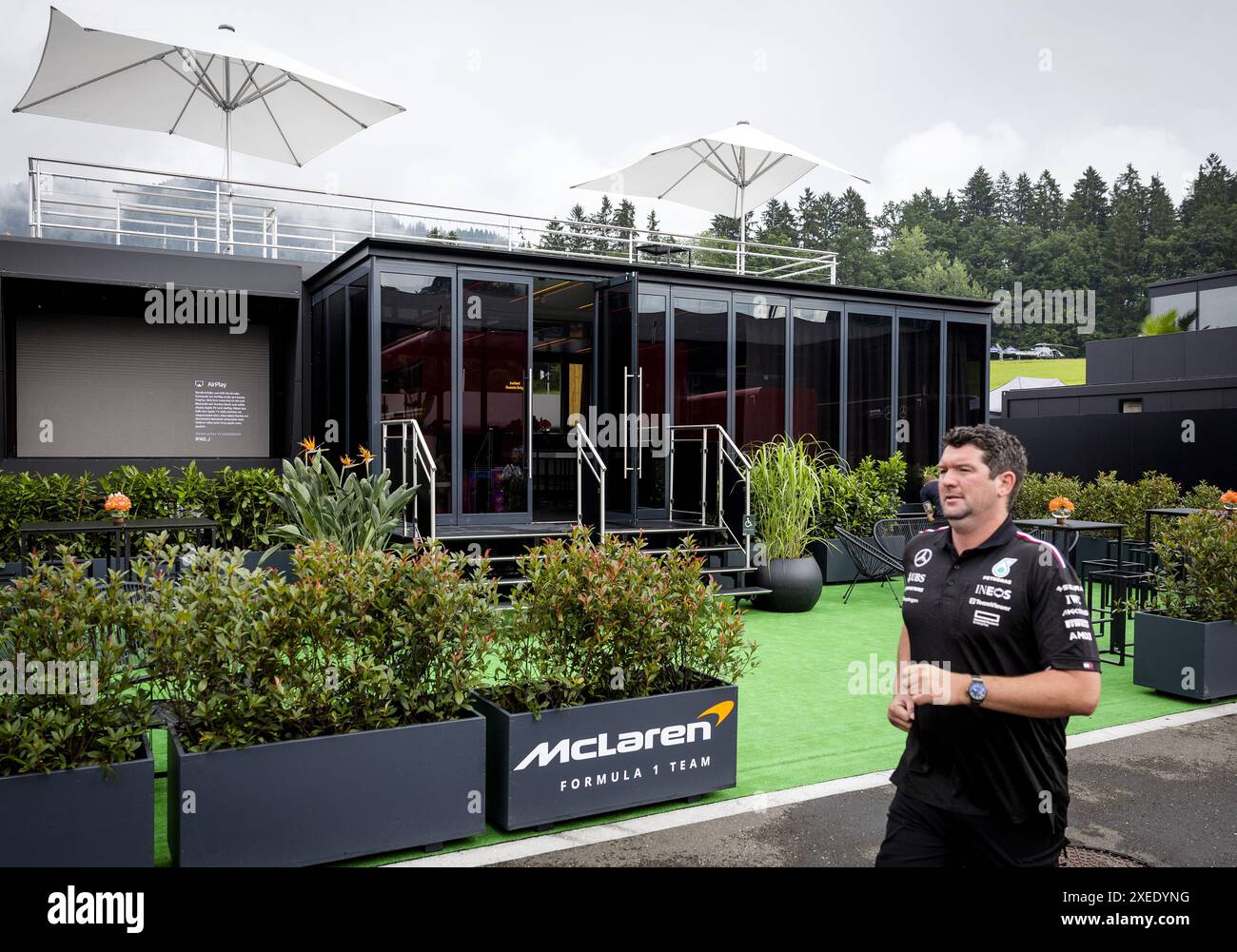SPIELBERG - McLaren's temporary home on the Red Bull Ring race circuit ...