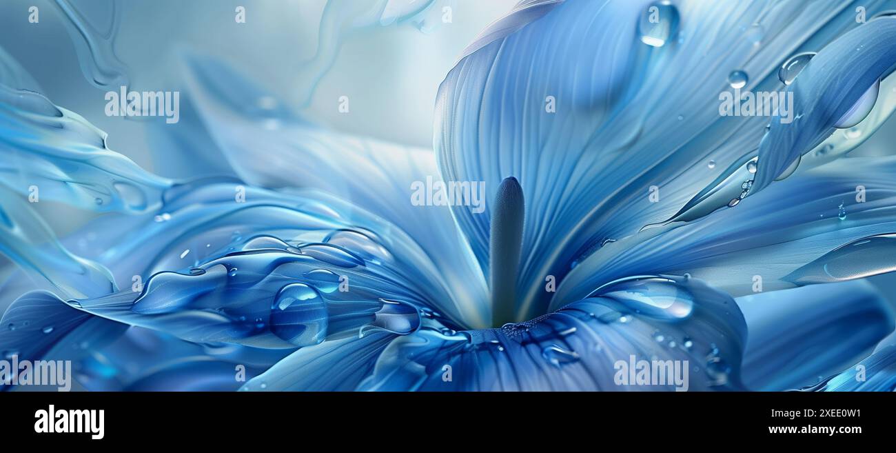 Delicate blue flower image hi-res stock photography and images - Alamy