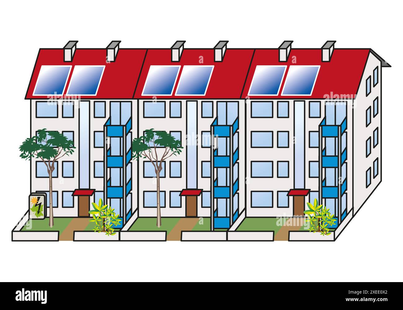 ISO Residential block Stock Photo - Alamy