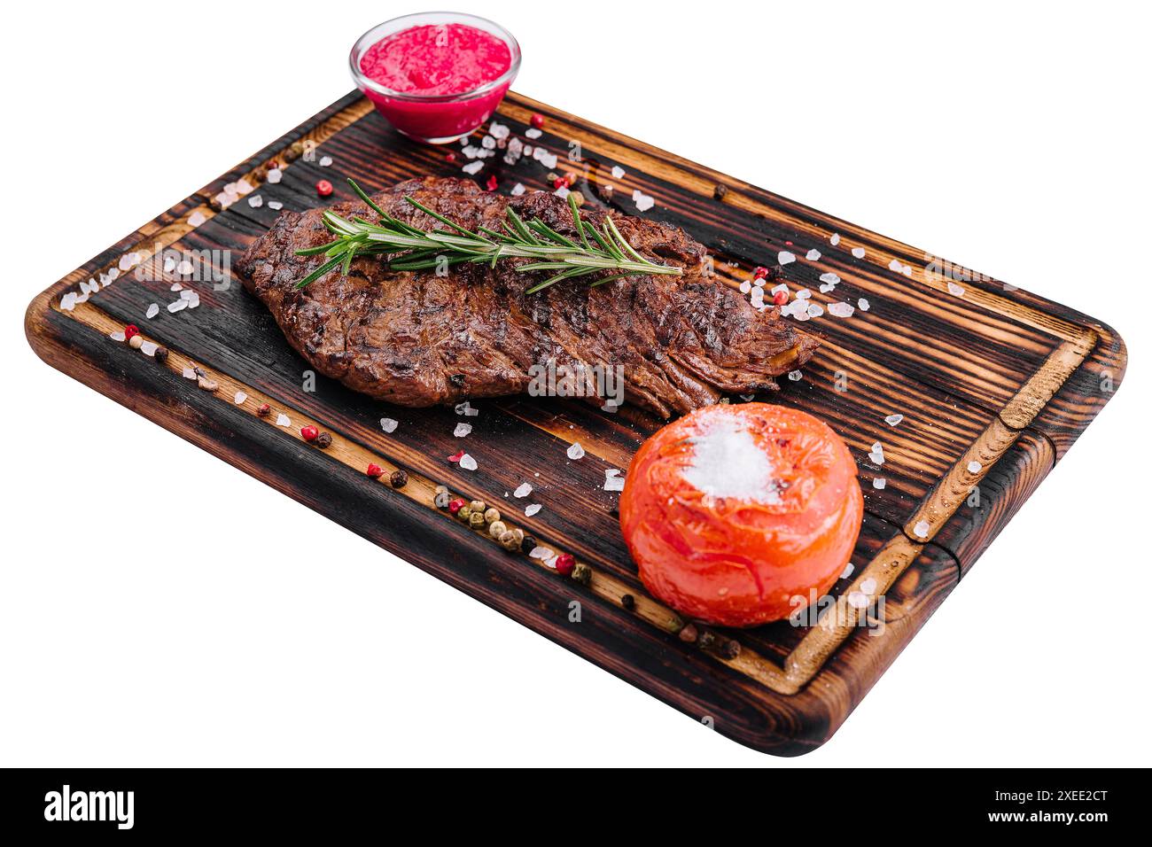 Sliced grilled beef marbled Cut Out Stock Images & Pictures - Alamy