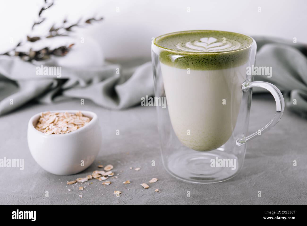 Matcha latte minimal style hi-res stock photography and images - Alamy