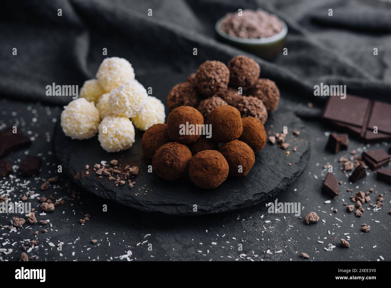 Three types of chocolate hi-res stock photography and images - Alamy