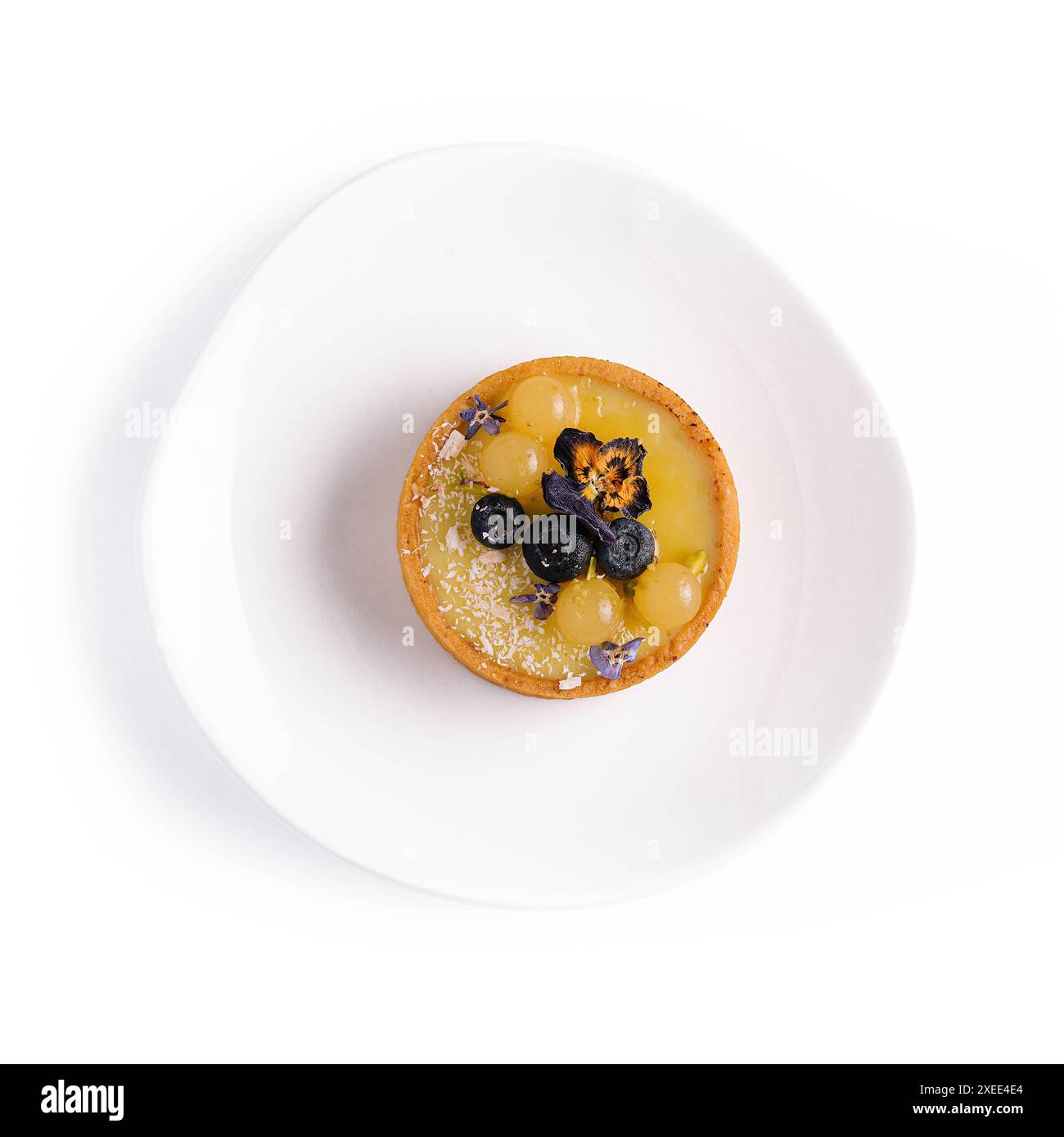 Plate traditional curd cake Cut Out Stock Images & Pictures - Alamy