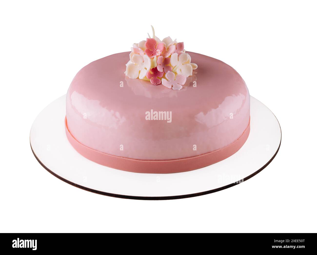 Top view plate decorated Cut Out Stock Images & Pictures - Alamy