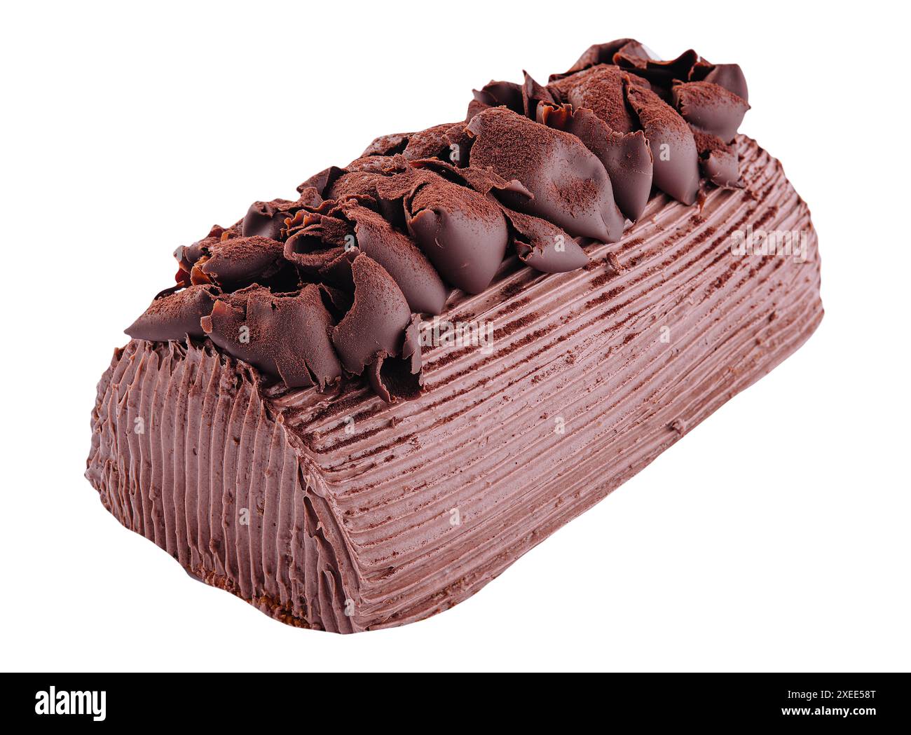 Chocolate cake ganache frosting Cut Out Stock Images & Pictures - Alamy