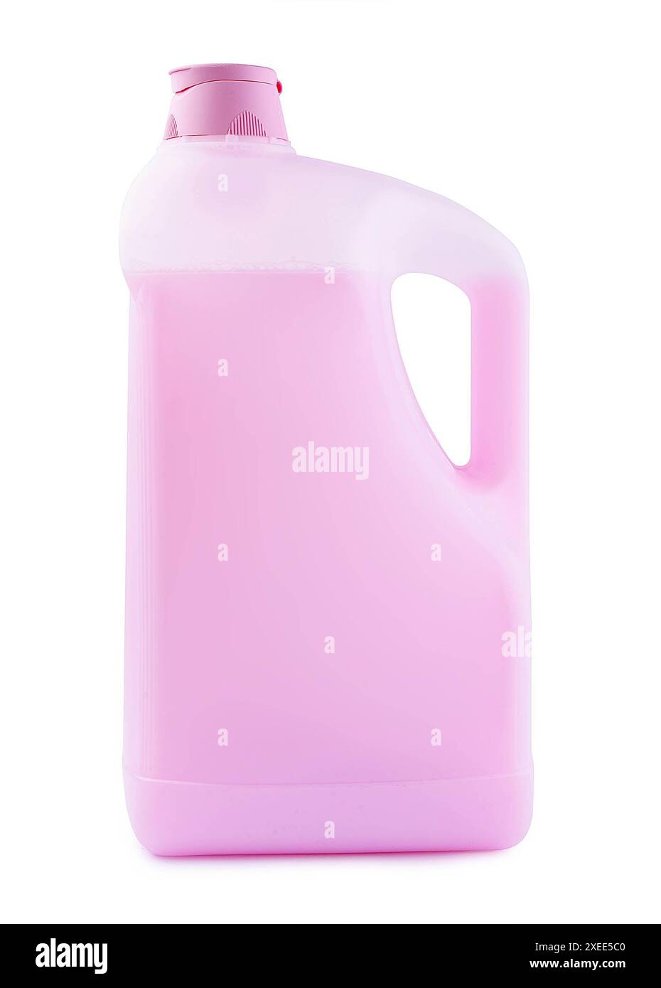 Plastic clean bottle with pink detergent Stock Photo - Alamy
