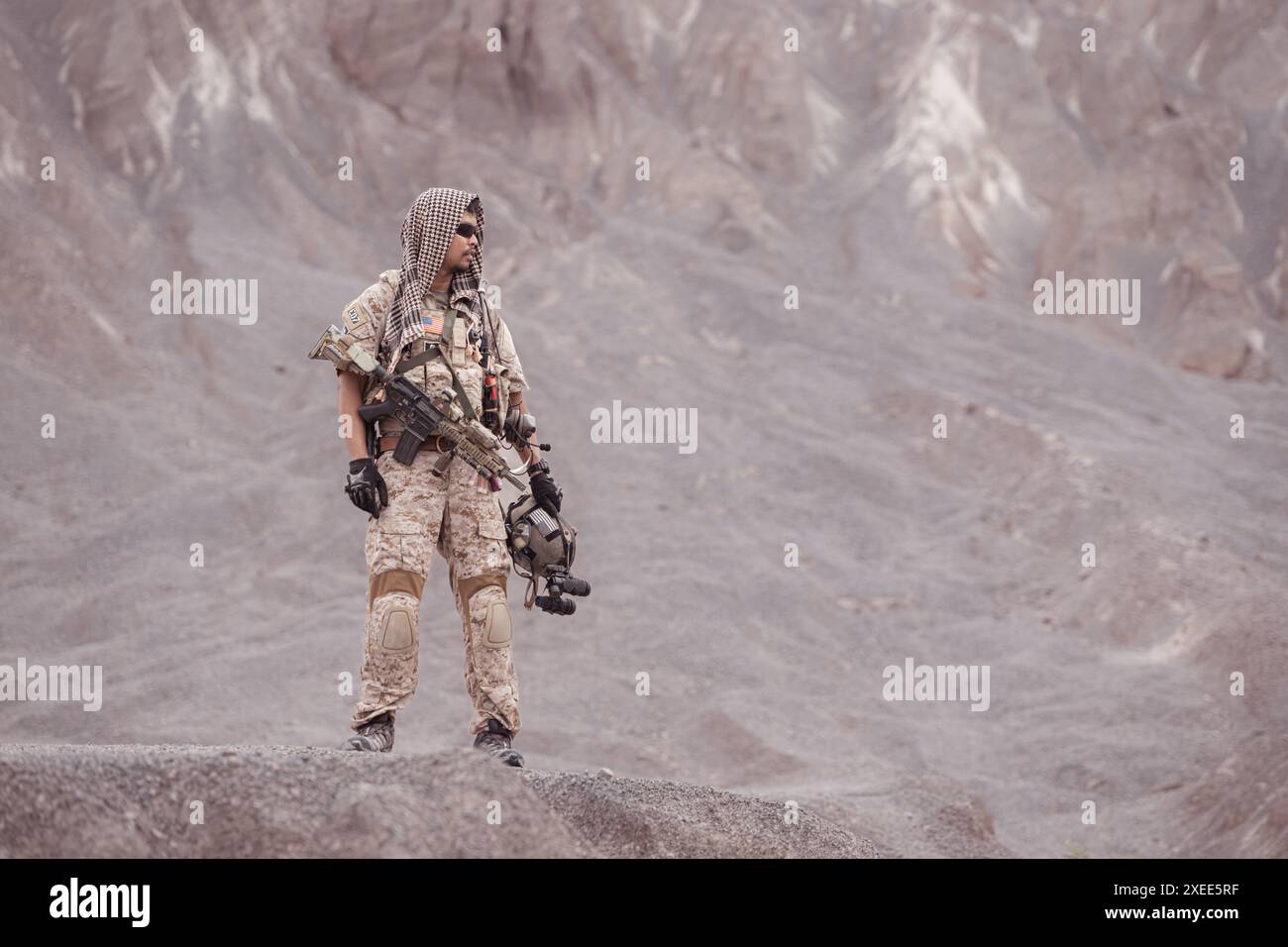 Soldiers in camouflage military uniforms carrying weapons ...