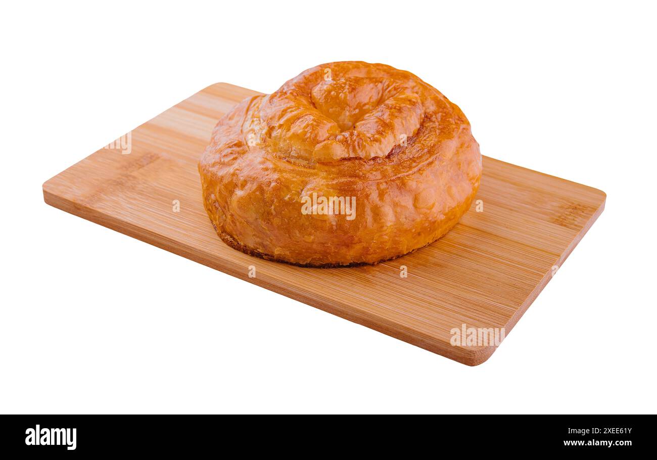 Yeast bread on wood Cut Out Stock Images & Pictures - Alamy