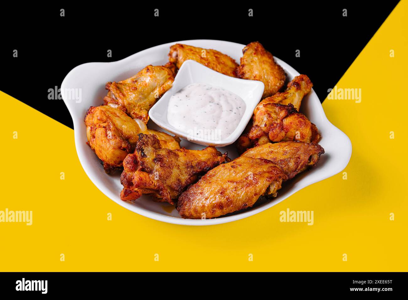 Barbecue Traditional Chicken Wings with Bone In Stock Photo - Alamy