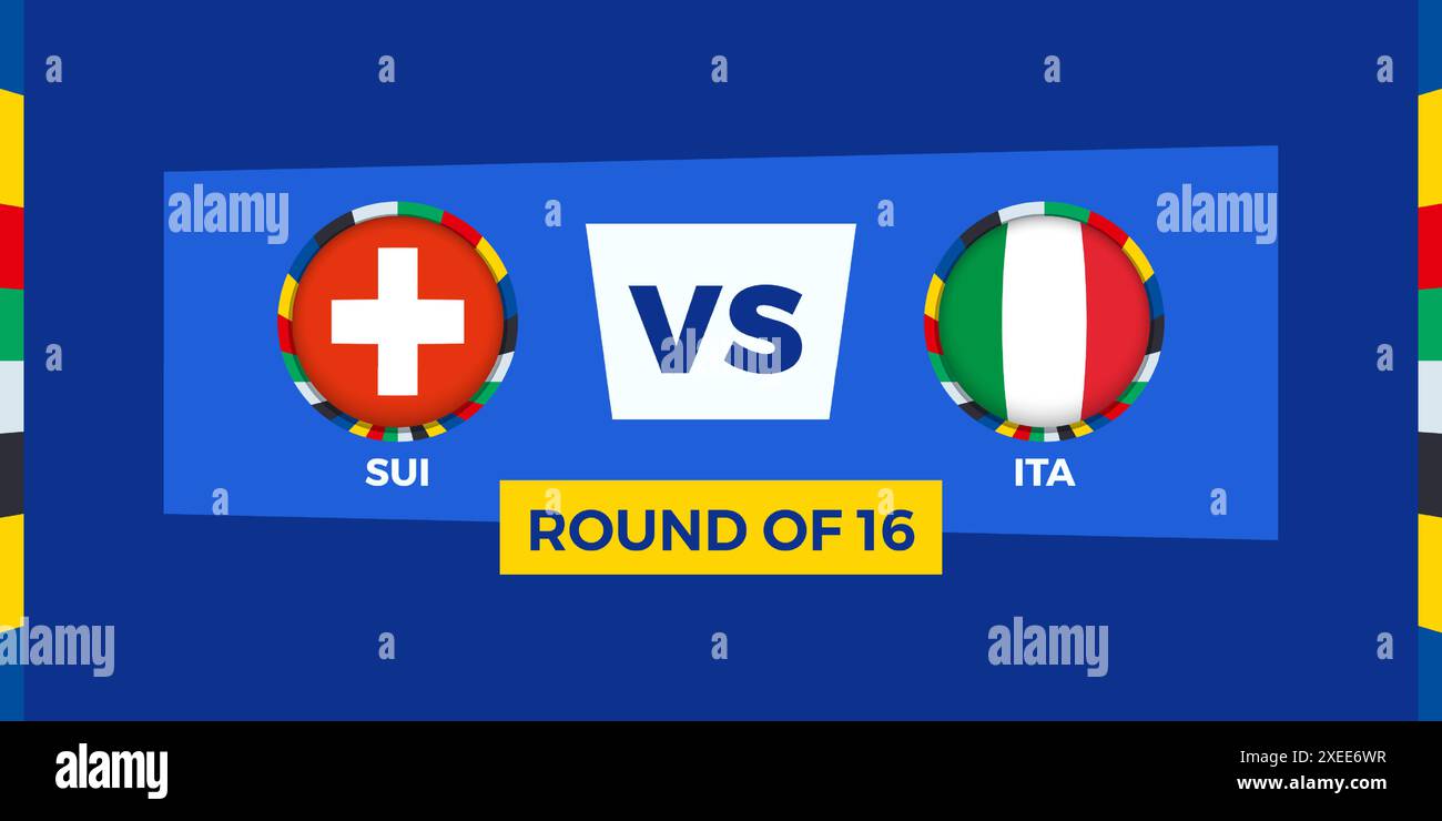 Euro 2024 round 16 draw Stock Vector Images - Alamy