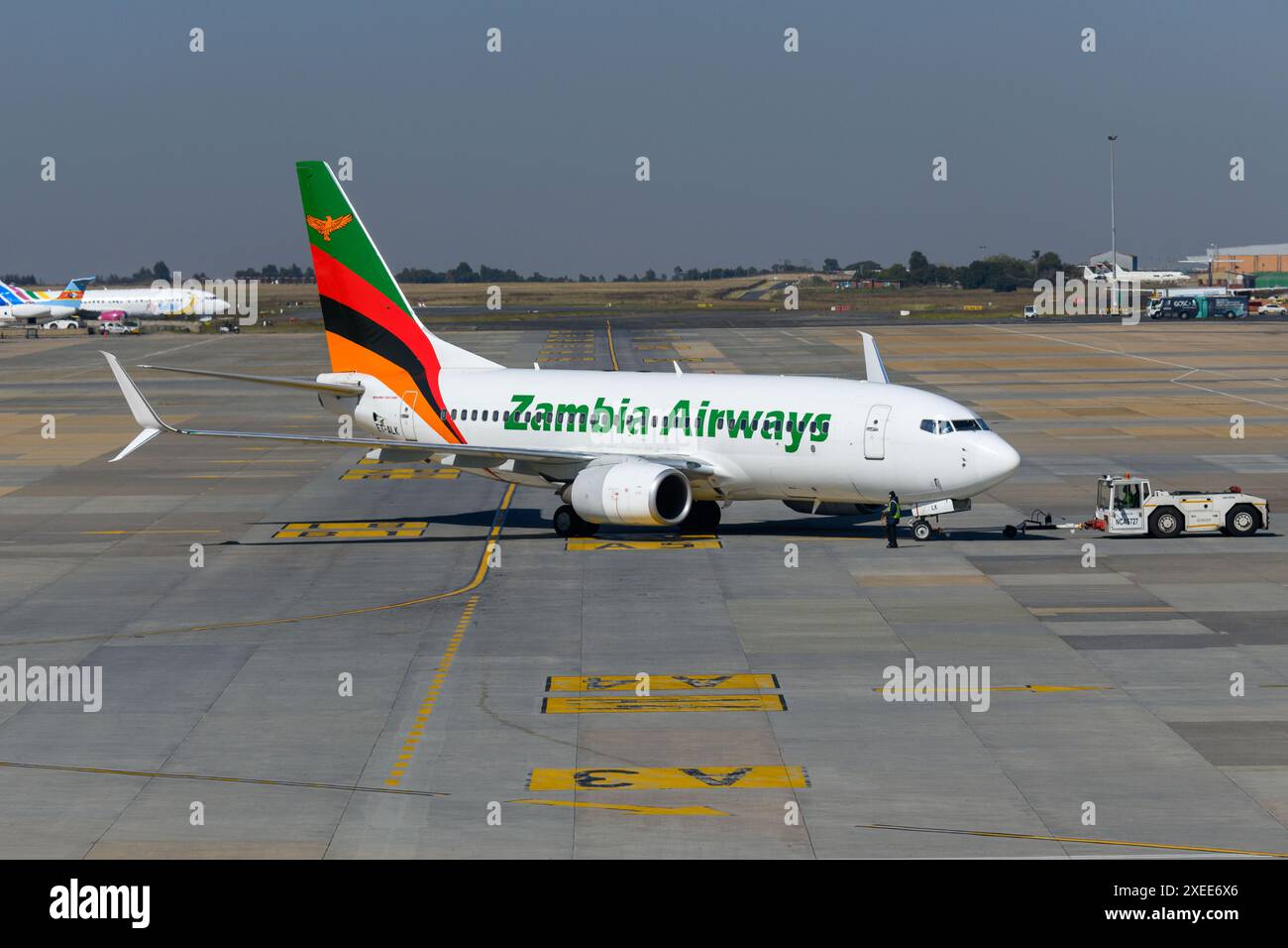 Zambia Airways Boeing 737 aircraft. Airplane of airline from Zambia ...