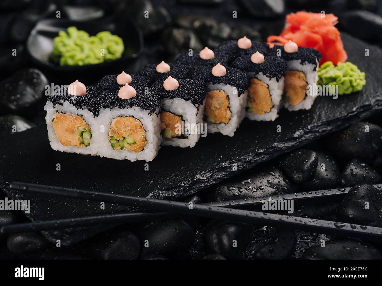 Black tobiko hi-res stock photography and images - Alamy