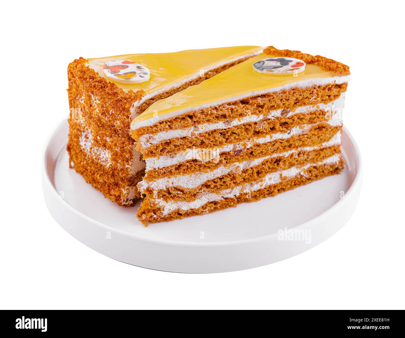 Top view two sliced Cut Out Stock Images & Pictures - Alamy